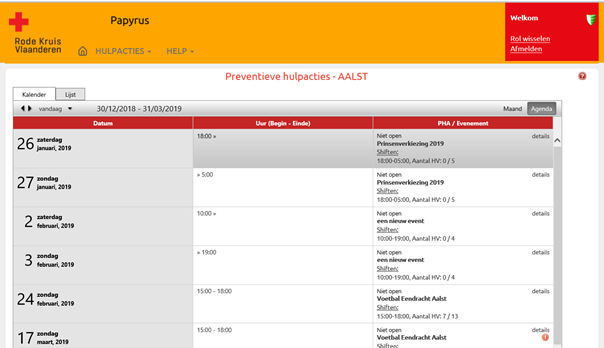 Inloggen als vrijwilliger - Papyrus Help